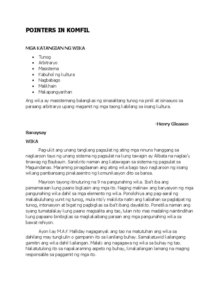 Pointers in Komfil | PDF