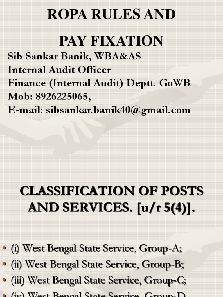 Ropa Rules and Pay Fixation | PDF | Government | Business