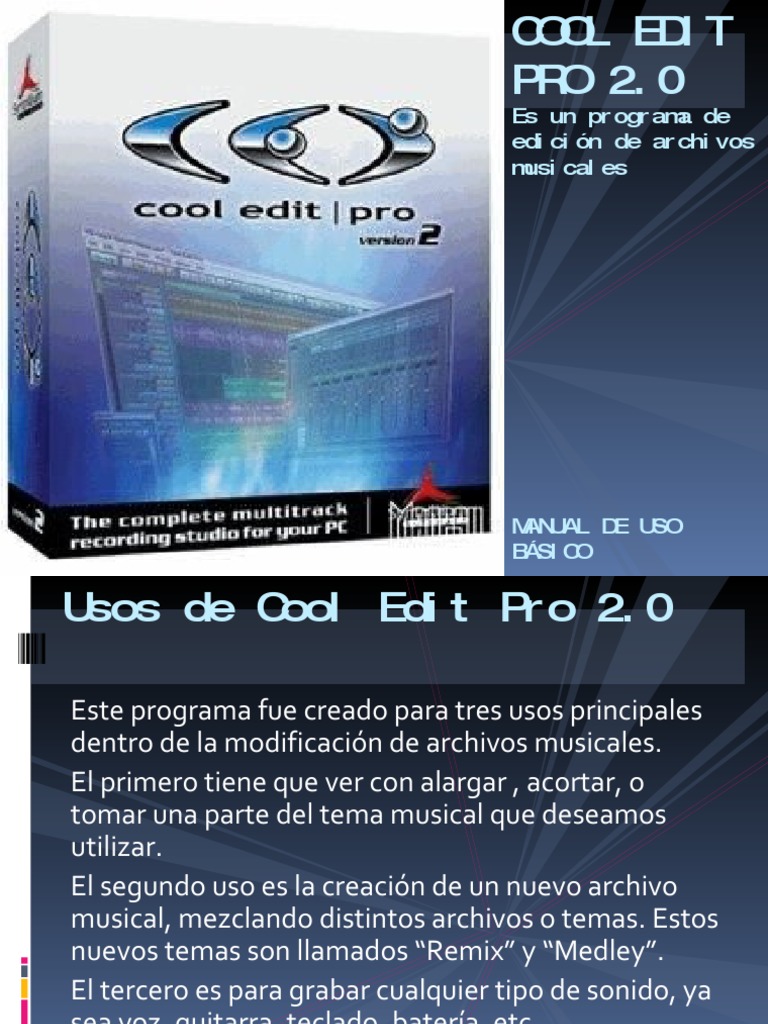 Manual Cool Edit Pro | Descargar gratis PDF | Archivo de computadora ...
