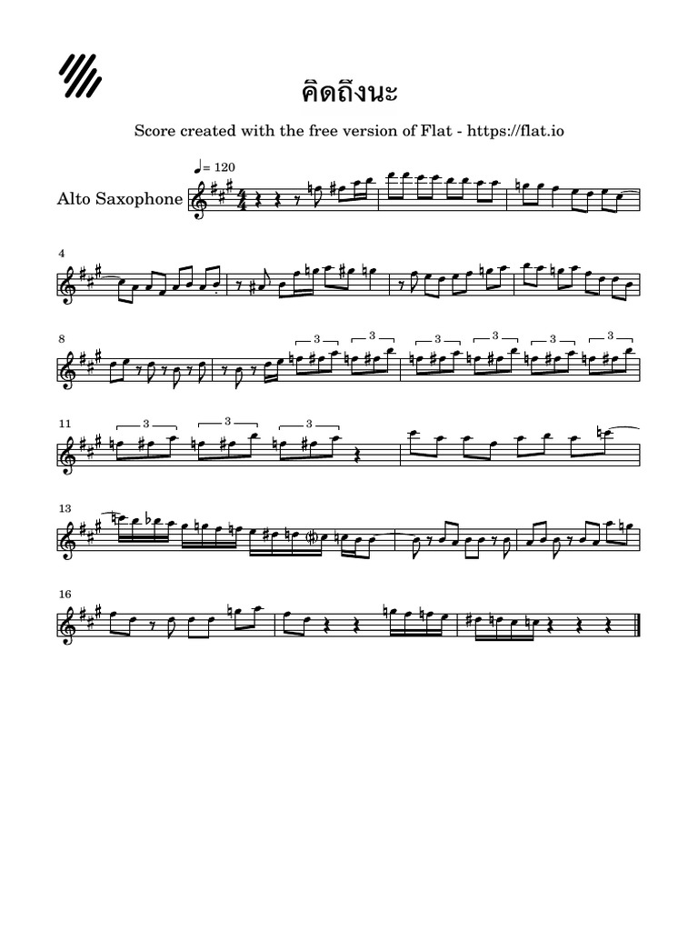 Saxophone Sheet Music Guide | PDF