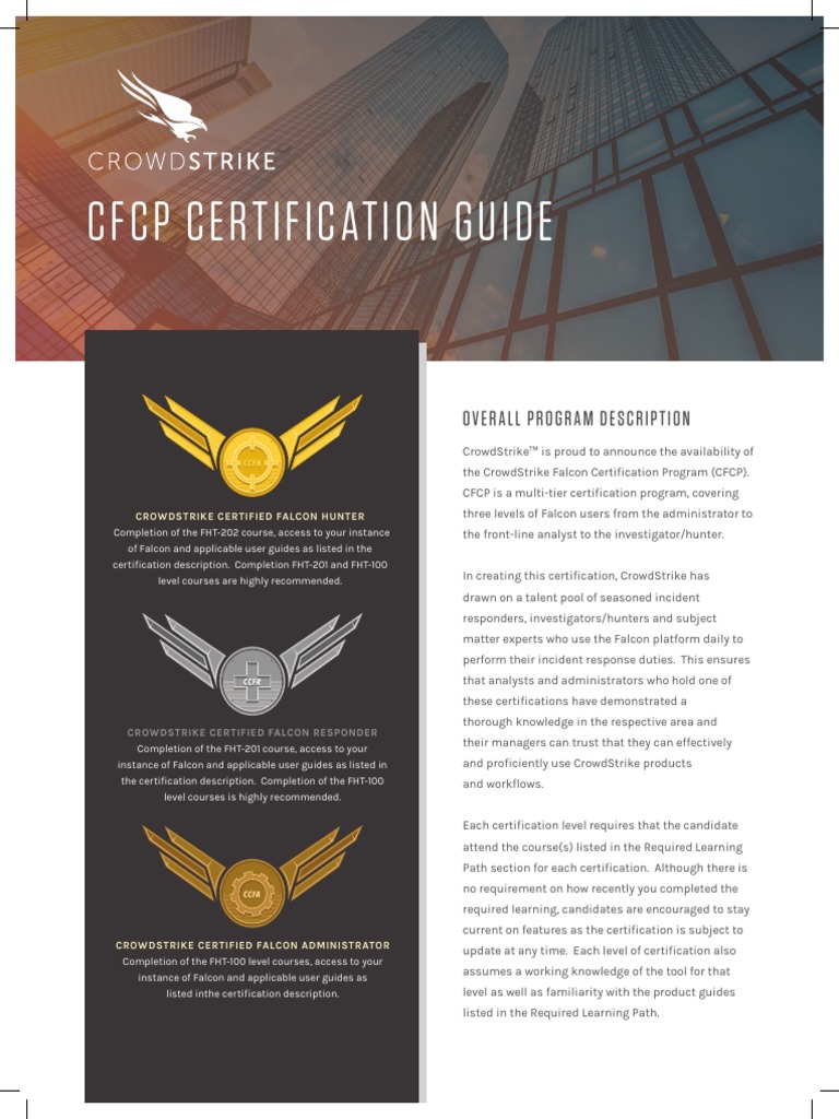 CFCP Guide to CrowdStrike Falcon Certification | PDF | Certification ...