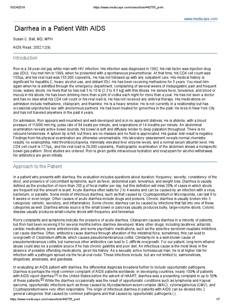Diare Hiv | PDF | Diarrhea | Hiv/Aids