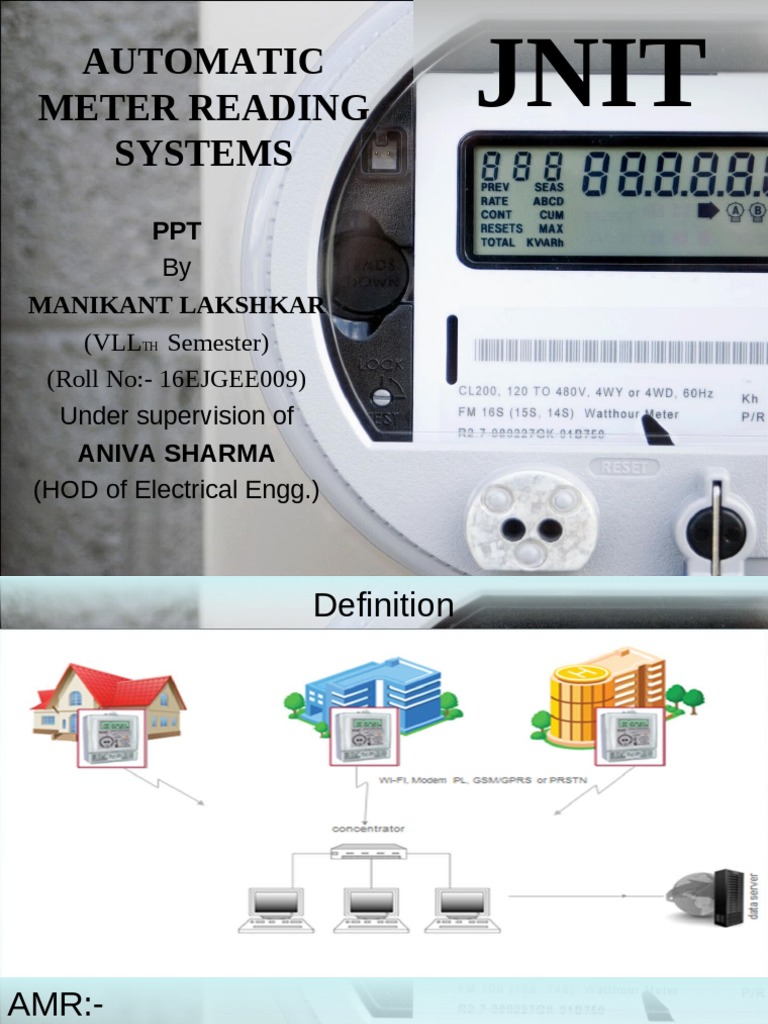 Automatic Meter Reading Systems: PPT Manikant Lakshkar | PDF | Gsm ...