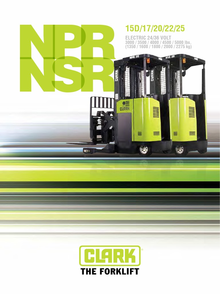 Montacargas CLARK Modelo NPR y NSR (Motor Electico) | PDF | Forklift ...