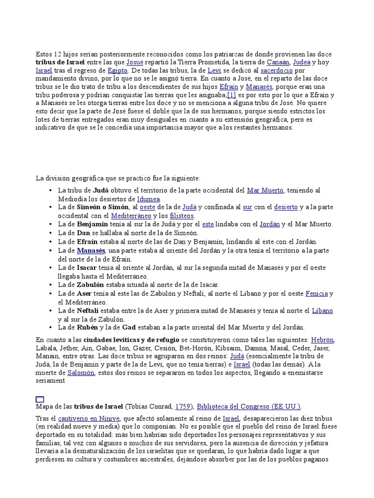 12 Tribus de Israel | PDF | Jacob | Israelitas