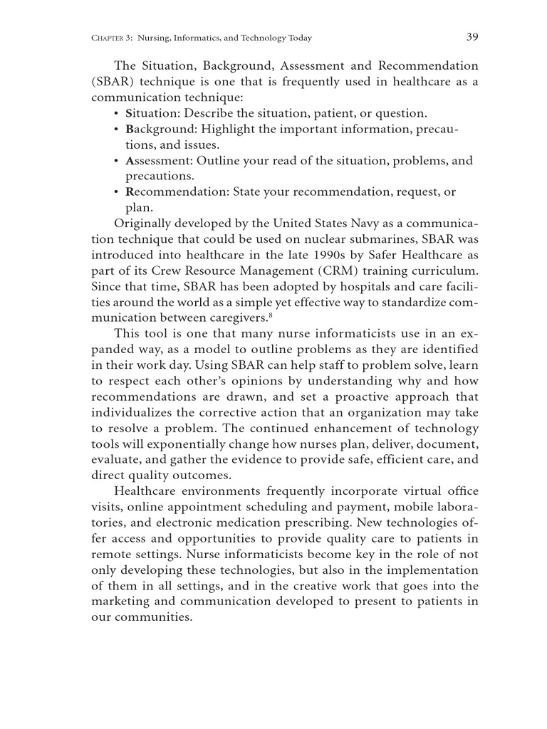 The SBAR Technique: A Simple Yet Effective Communication Model for ...