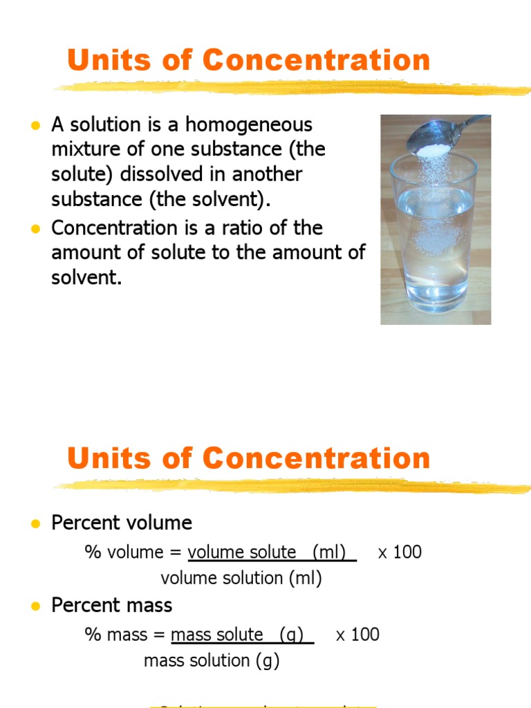 Atom | PDF | Concentration | Solution