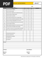 Checklist For Brickwork | PDF | Brick | Masonry