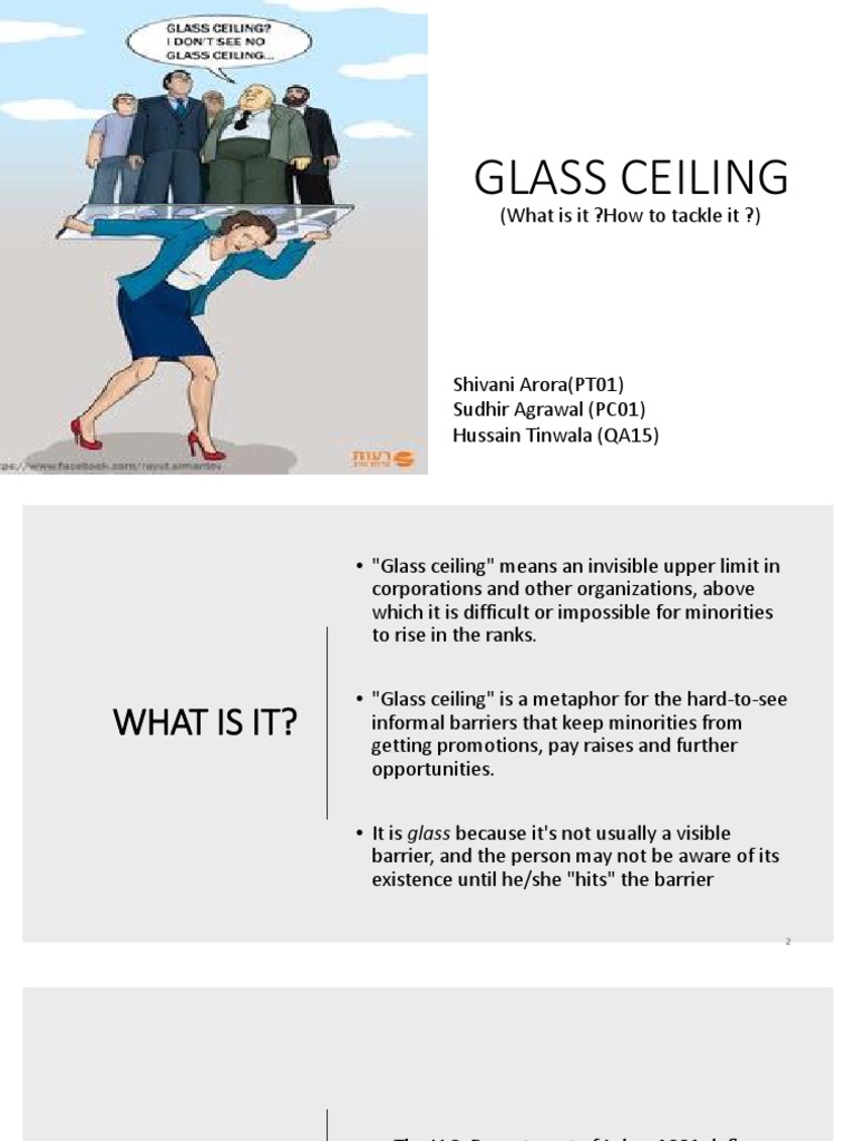 Glass Ceiling (What Is It? & How To Tackle) | PDF | Equality Rights ...