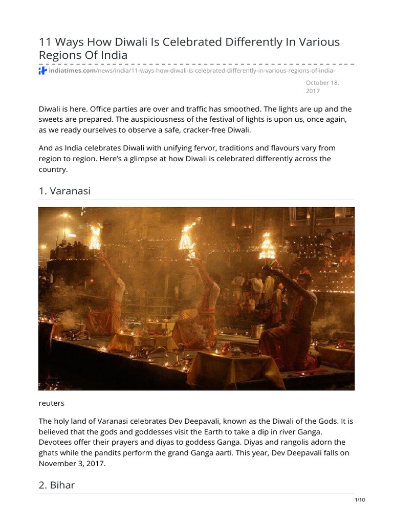 11 Ways How Diwali Is Celebrated Differently in Various Regions of ...