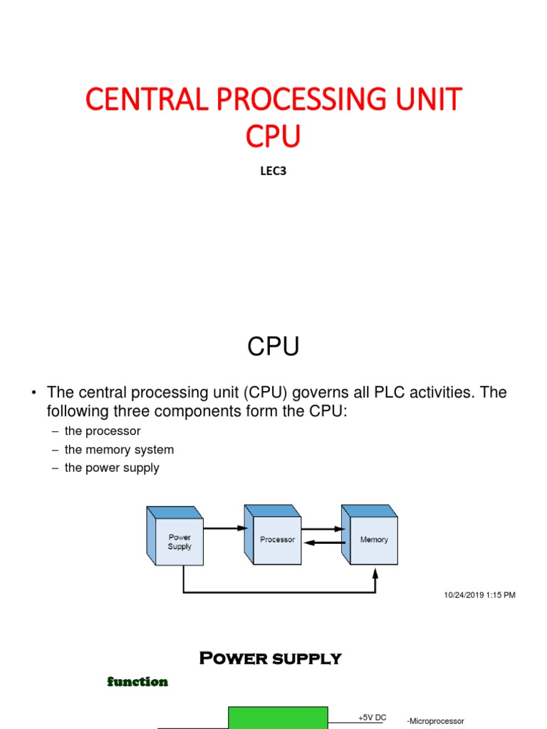 Central Processing Unit CPU | Download Free PDF | Random Access Memory | Central Processing Unit