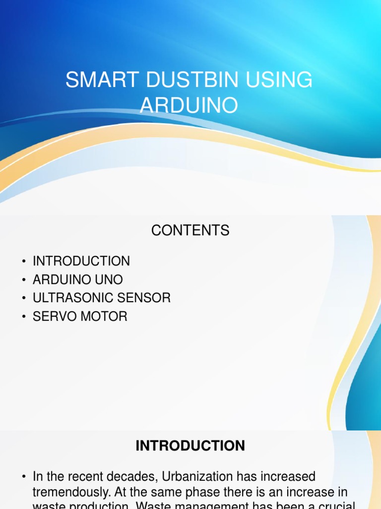 Smart Waste Management with Arduino | PDF | Home & Garden