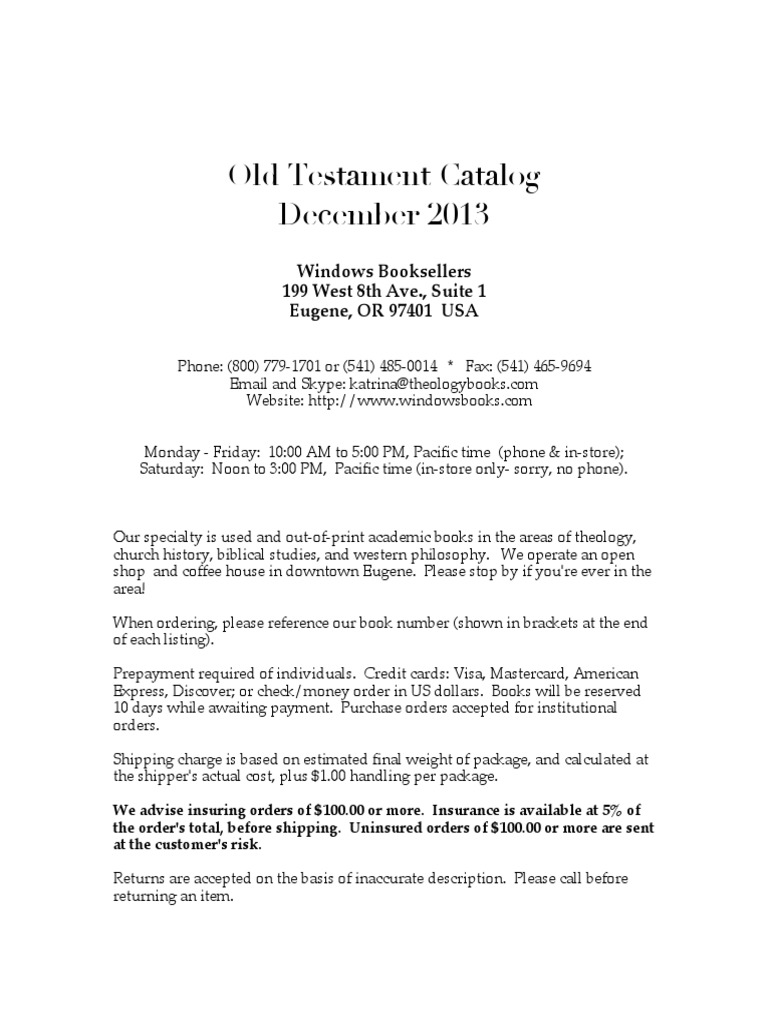 Old Testament | PDF | Hardcover | Bible