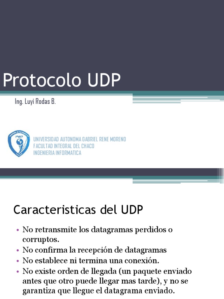 013-Protocolo UDP | PDF