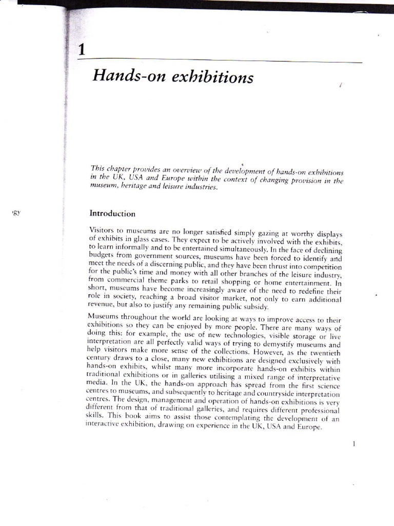 Caulton Tim Hands-On Exhibitions | PDF