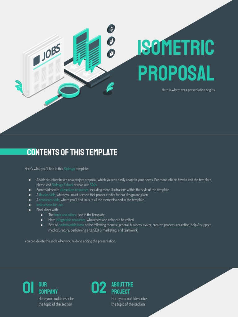 Isometric Proposal by Slidesgo | PDF | Planets | Solar System