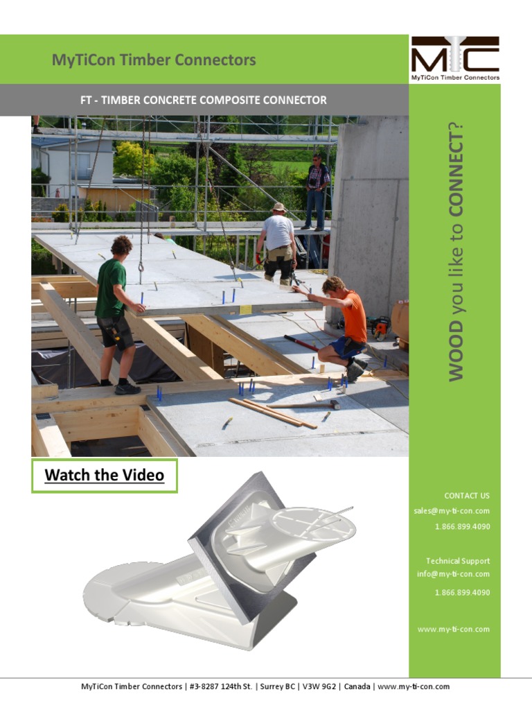 Pre-Manufactured Concrete Slab Connector | PDF | Screw | Structural ...