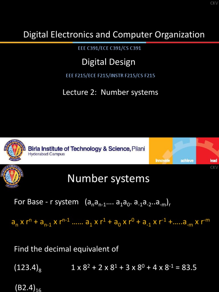 Digital Electronics and Computer Organization Digital Design | PDF ...