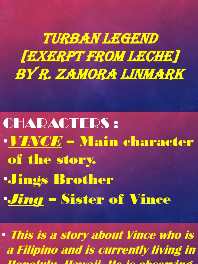Turban Legend (Exerpt From Leche) by R. Zamora Linmark | PDF