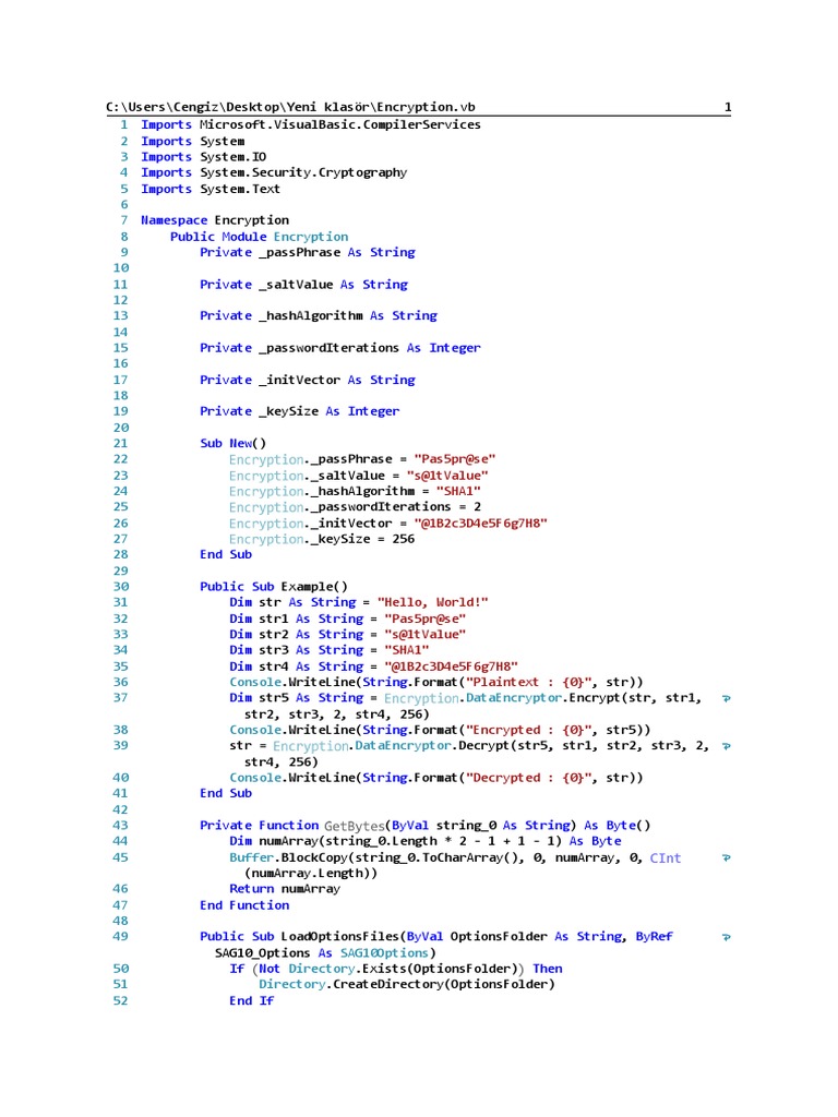 Encryption Source Code | PDF | Cryptography | String (Computer Science)
