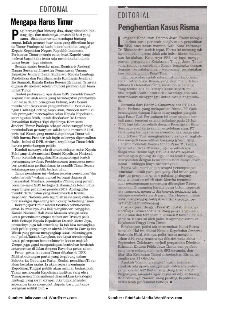 Contoh Editorial | PDF