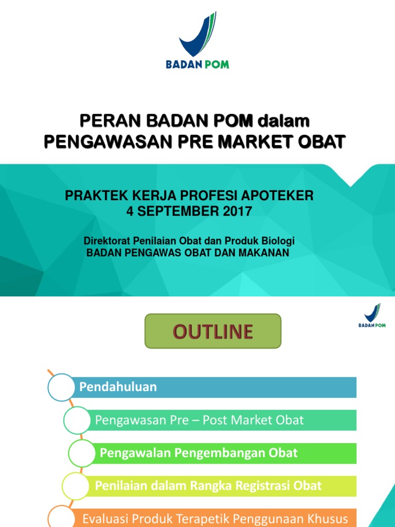 Peran Bpom Pengawasan Obat | PDF