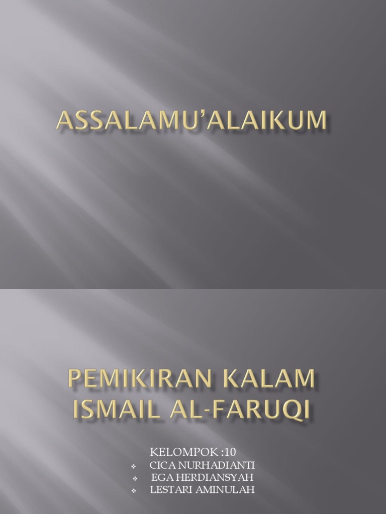 Ismail Raji Al-Faruqi: Pendiri Metodologi Tauhid dalam Islamisasi Ilmu ...