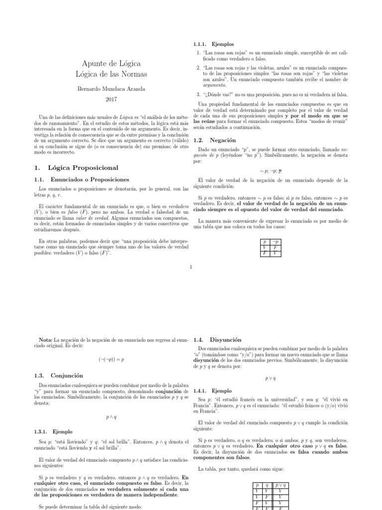 Mundaca Apunte de L Gica | PDF | Proposición | Argumento