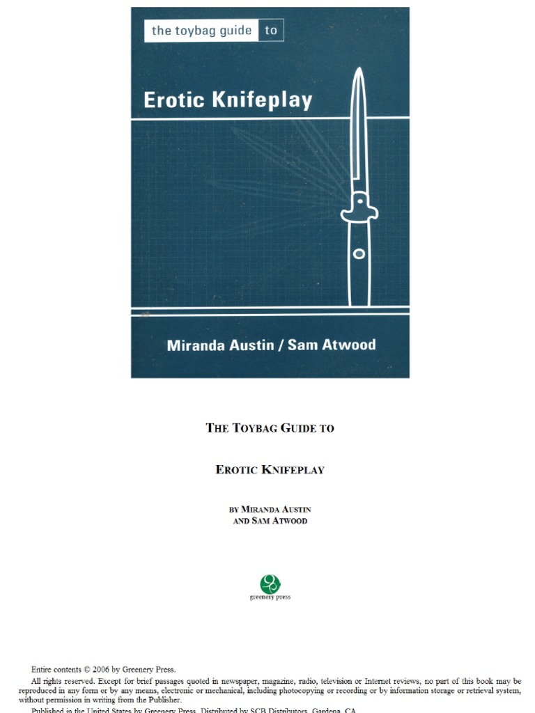Toybag Guide To Erotic Knifeplay PDF | PDF
