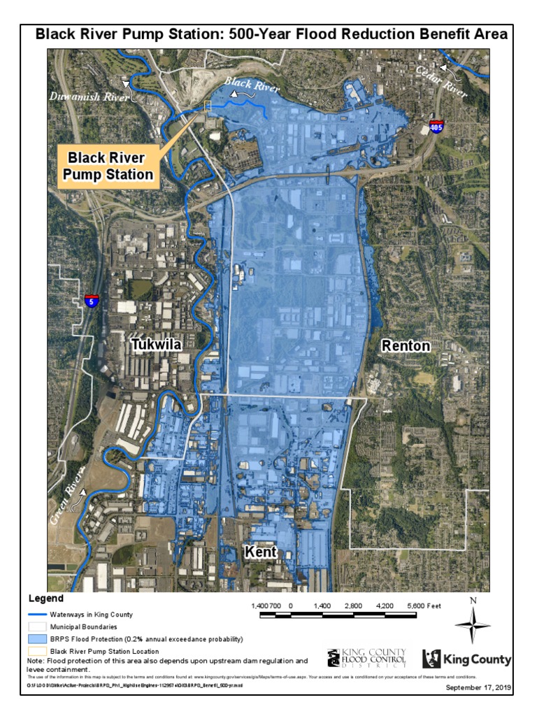 Black River Pump Station Flood District Map | PDF | Water And The ...