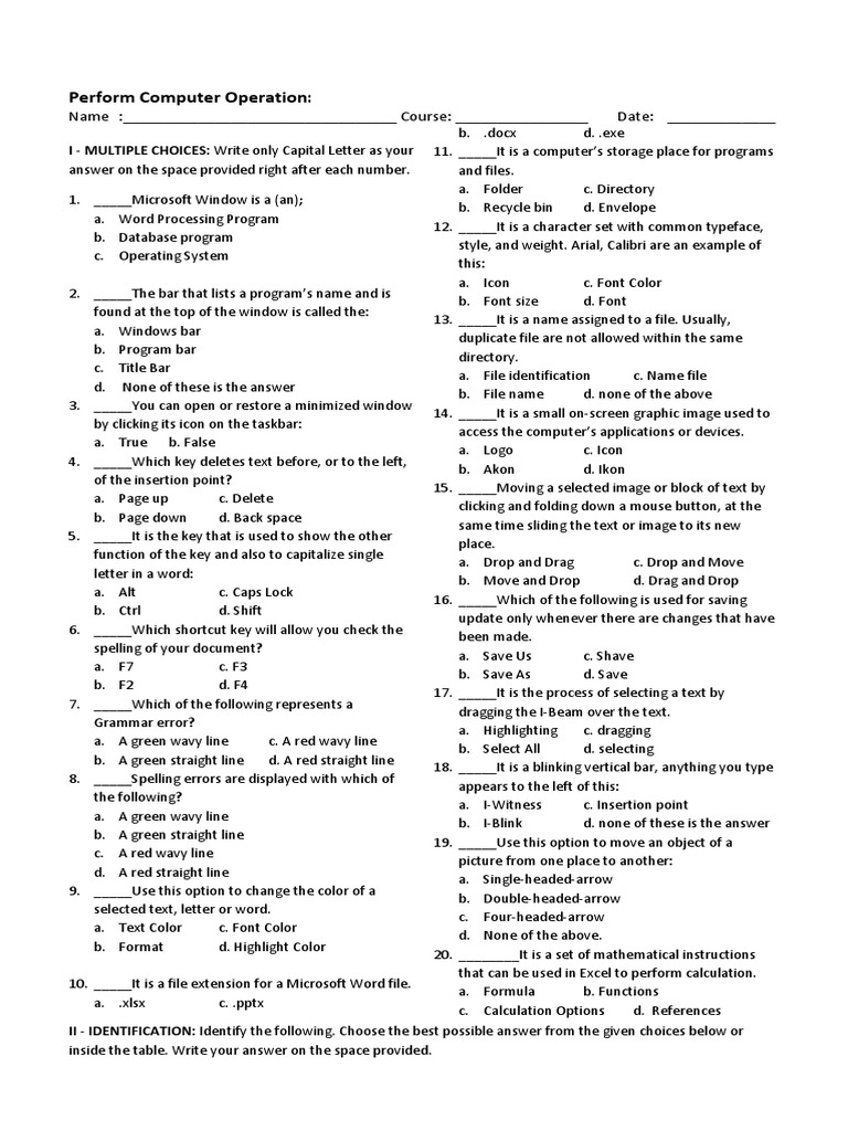 Fundamentals of Computer Operation | PDF | Icon (Computing) | Computer File