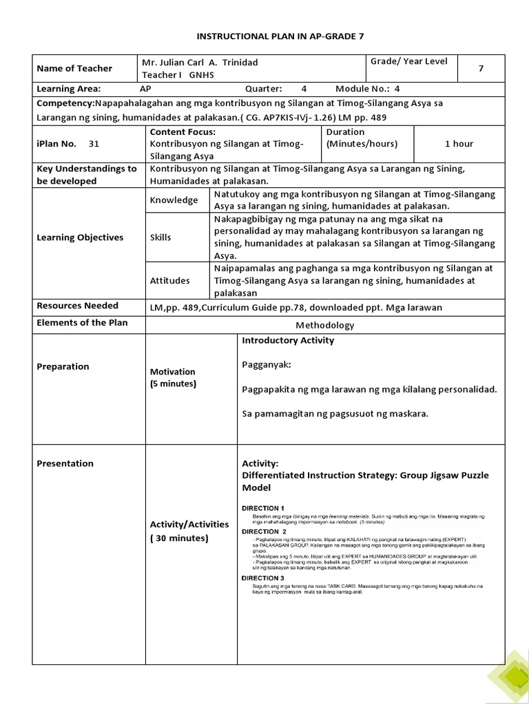 DLP Ap 7 Fourth Quarter | PDF