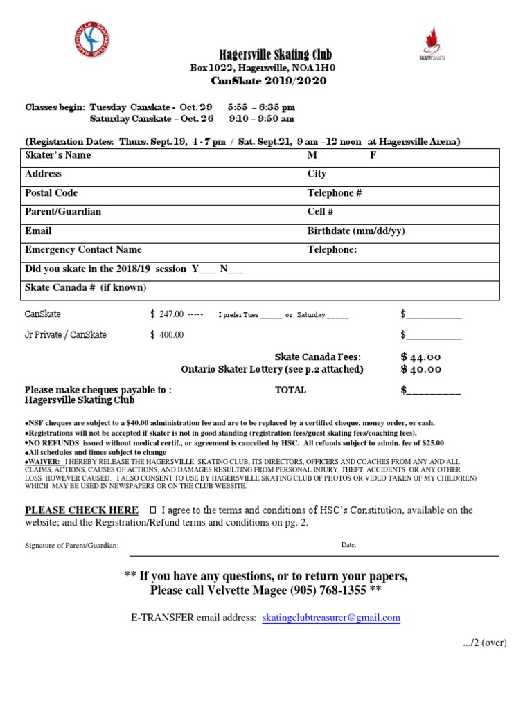 424834526-Canskate-Regn-Form-2019-2020 3 PDF | PDF | Business