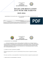 Tagalog School Rules and Regulation | PDF