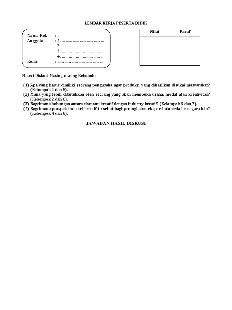 LKPD | PDF | Game & Aktivitas