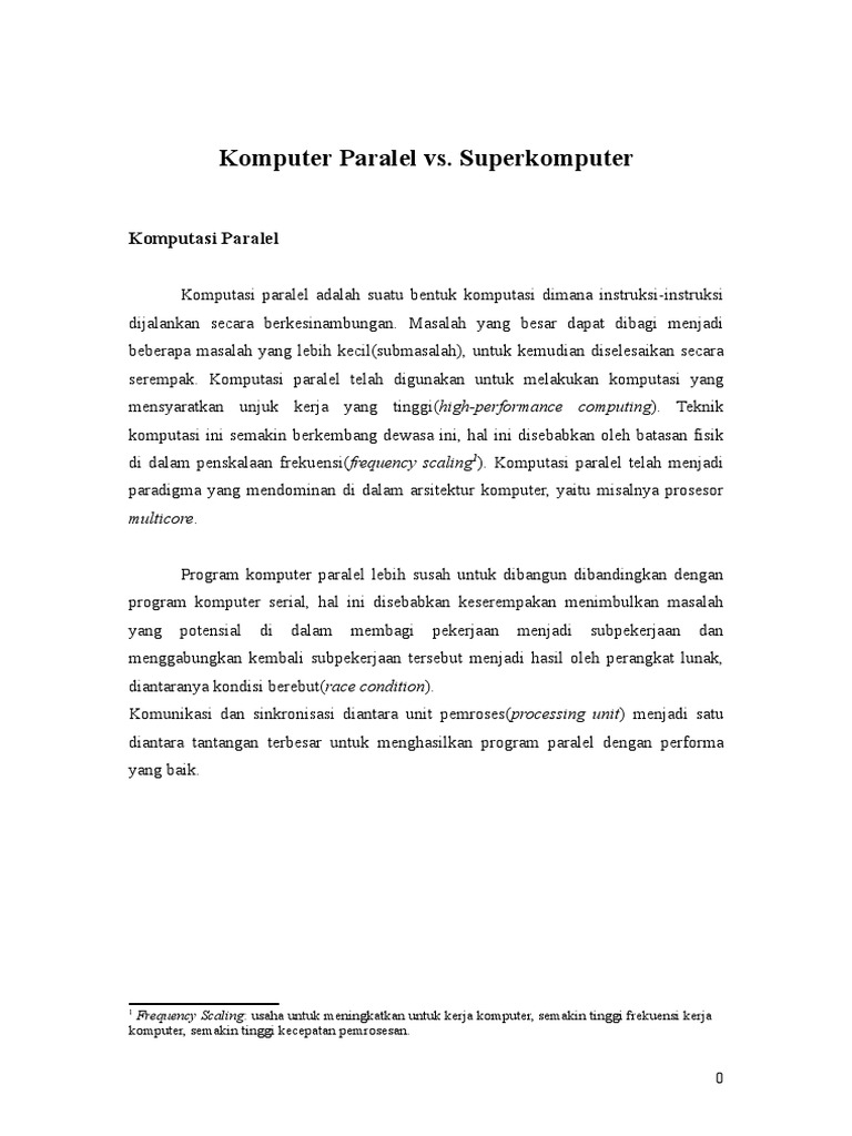 Komputasi Paralel | PDF