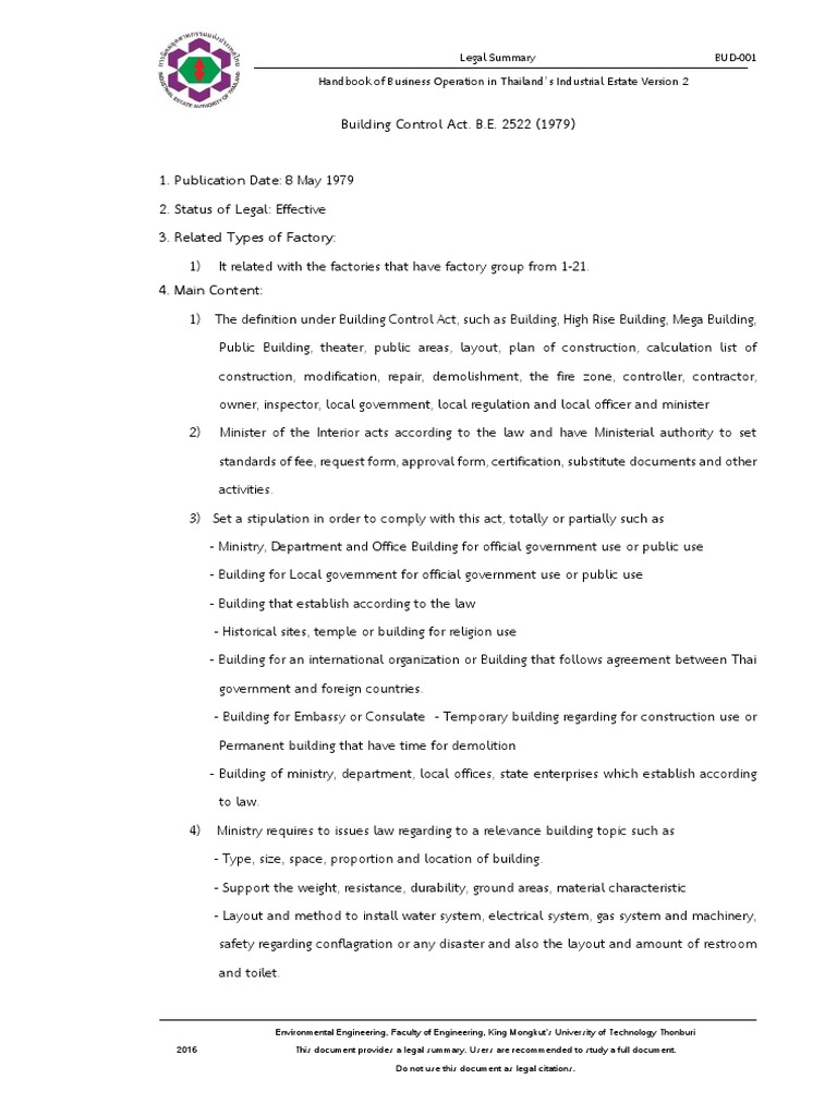 Thai Code For Design | Download Free PDF | Building Code | Social ...