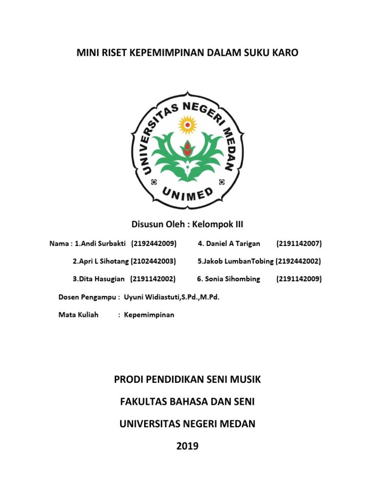 Mini Riset Karo PDF | PDF