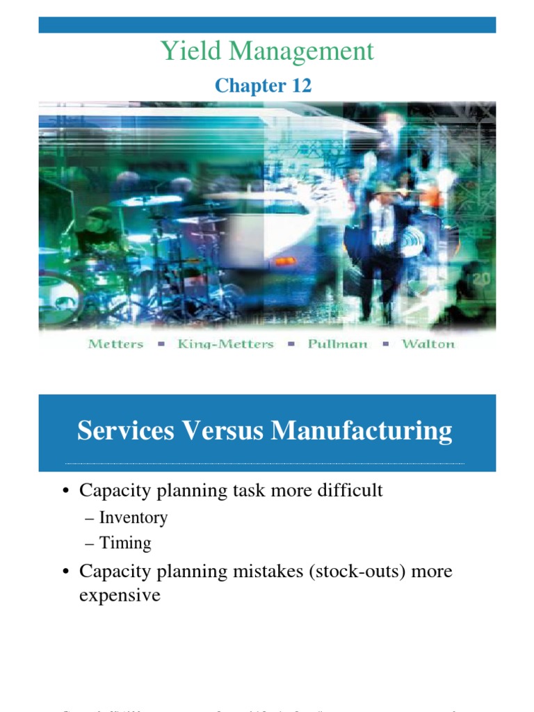 Ch12 Yield Management | PDF | Pricing | Business Economics