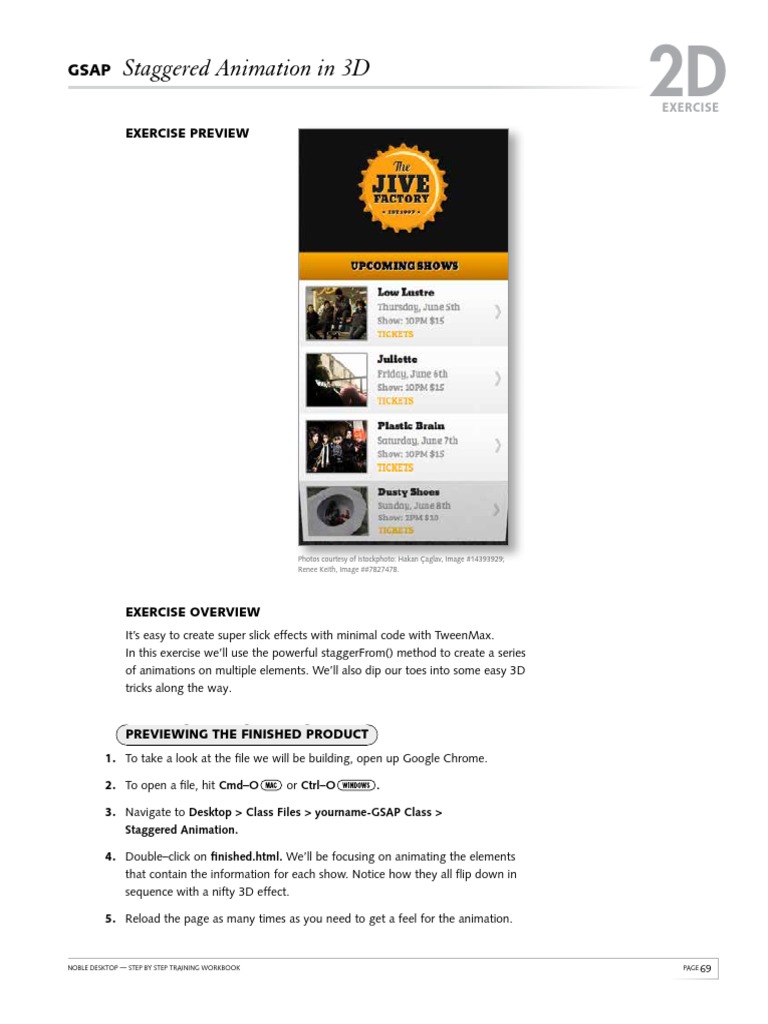 Staggered Animation in 3D: Exercise Preview | PDF | Perspective ...