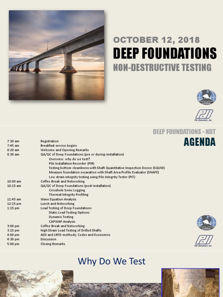 PDI-Presentation Combined | PDF | Deep Foundation | Flow Measurement