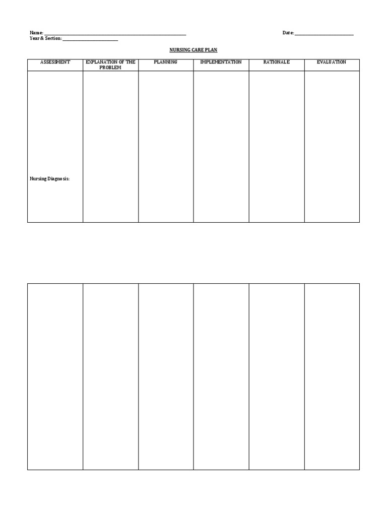 NCP Template | PDF