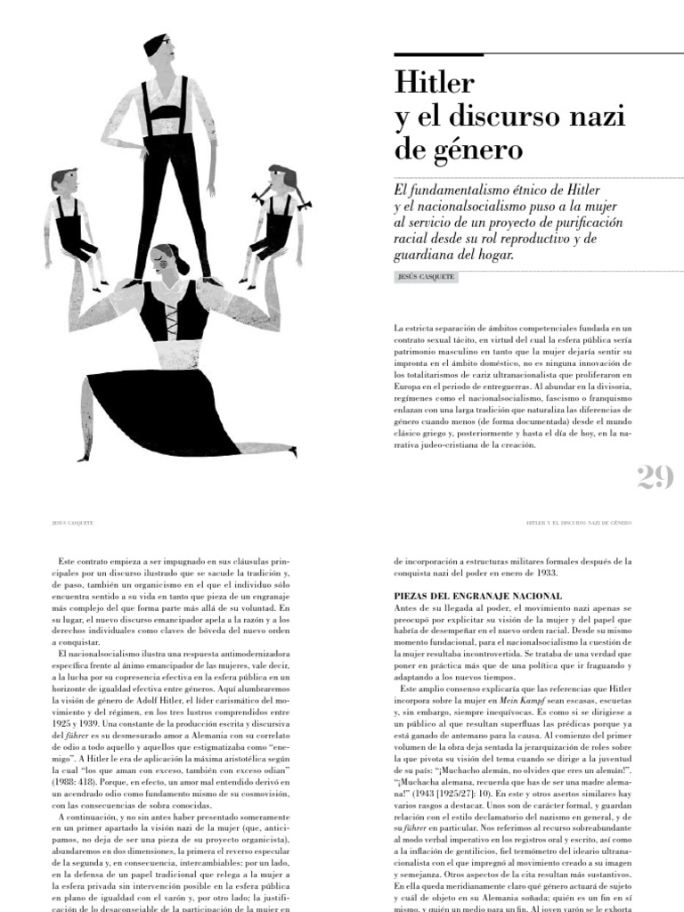 Hitler y El Discurso Nazi de Genero | PDF | Mujer | Alemania nazi
