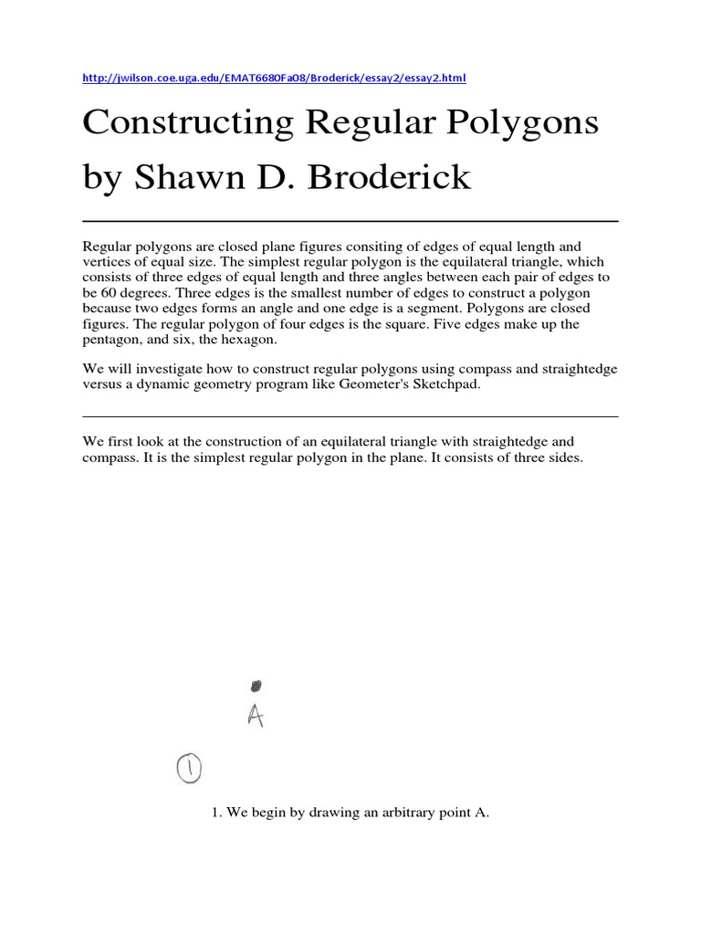 Construction of Polygon | Download Free PDF | Geometric Objects | Space