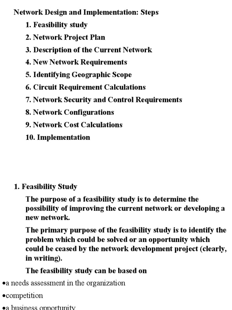Feasibility Study | PDF | Feasibility Study | Computer Network