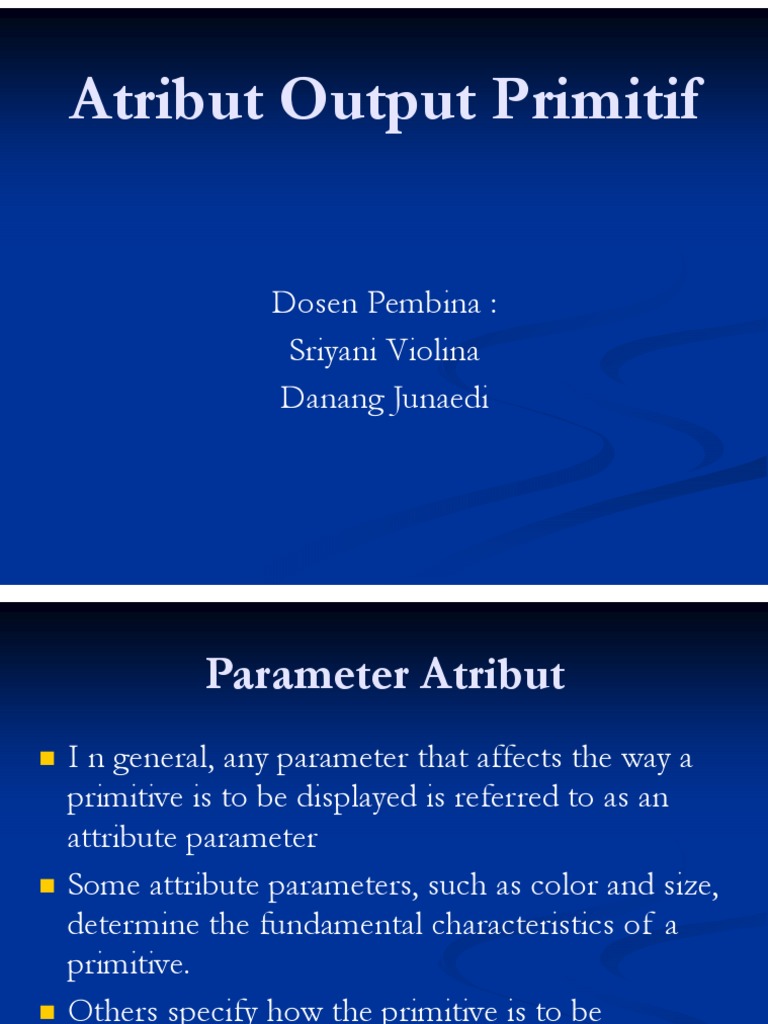 Modul 6 GrafKom-Atribut Output Primitive | PDF | Typefaces | Graphic Design