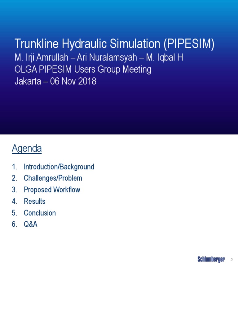 PIPESIM Presentation SAE - 20181105 | PDF | Pressure | Liquids