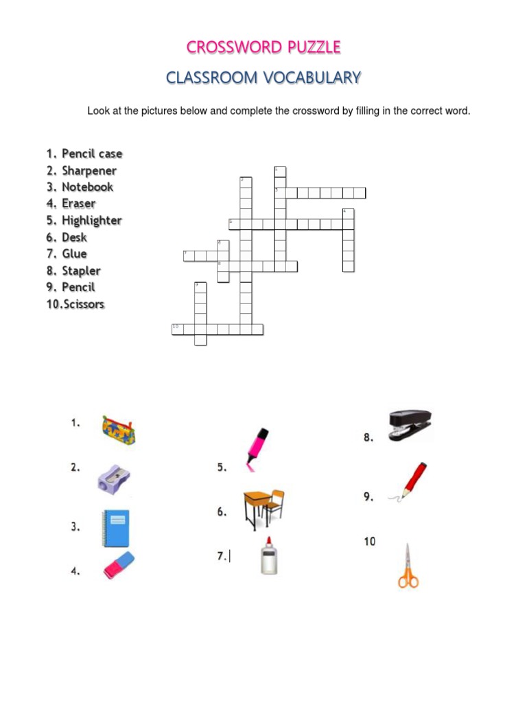 Activity Classroom Vocabulary | PDF | Home & Garden | Art