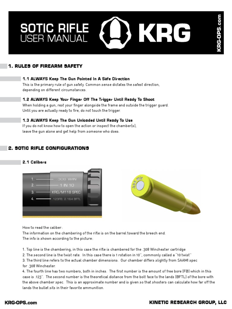 Sotic Rifle Manual | Download Free PDF | Rifle | Nut (Hardware)