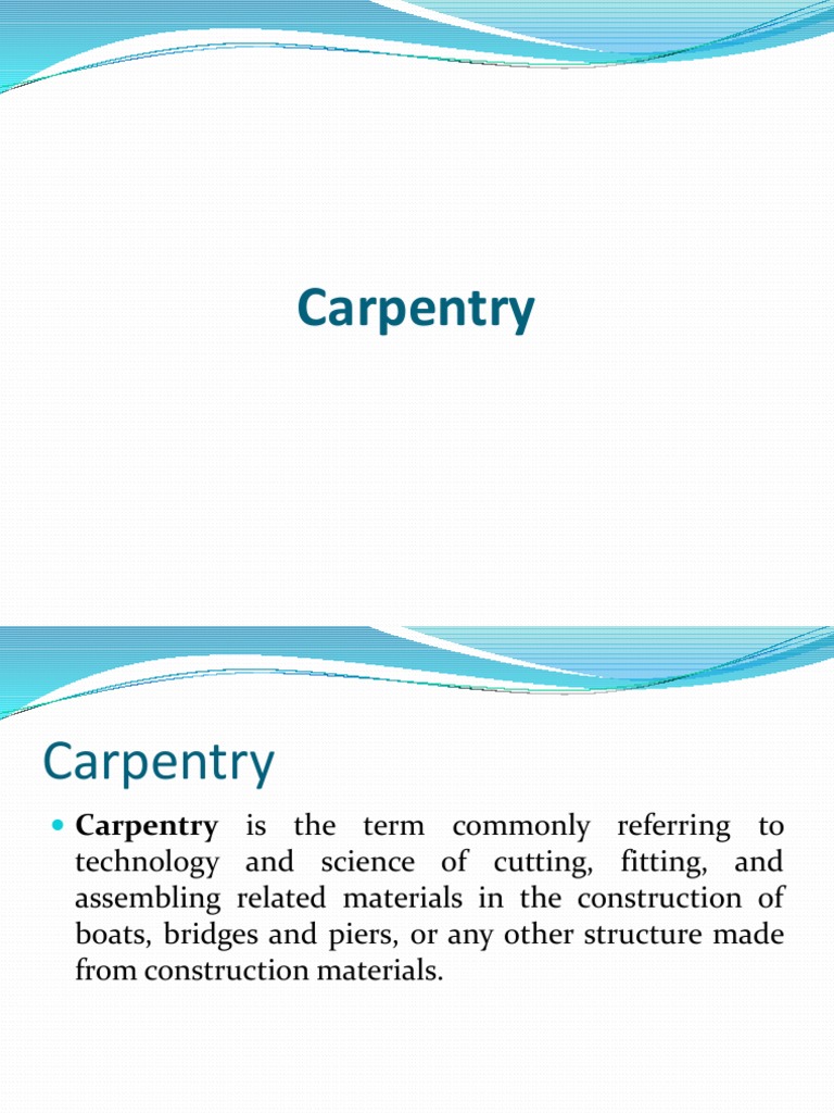 TLE Review B (Carpentry) | PDF | Wood | Plywood